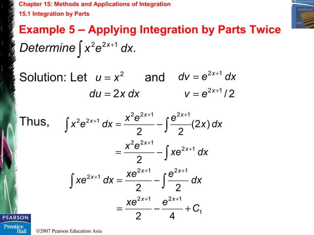 Chapter 15 - Methods and Applications of Integration | PPT