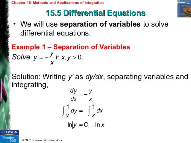 Chapter 15 - Methods and Applications of Integration