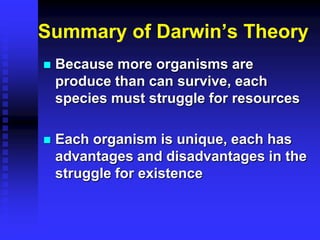 Chapter 15-Notes evolution of organisms ppt | PDF