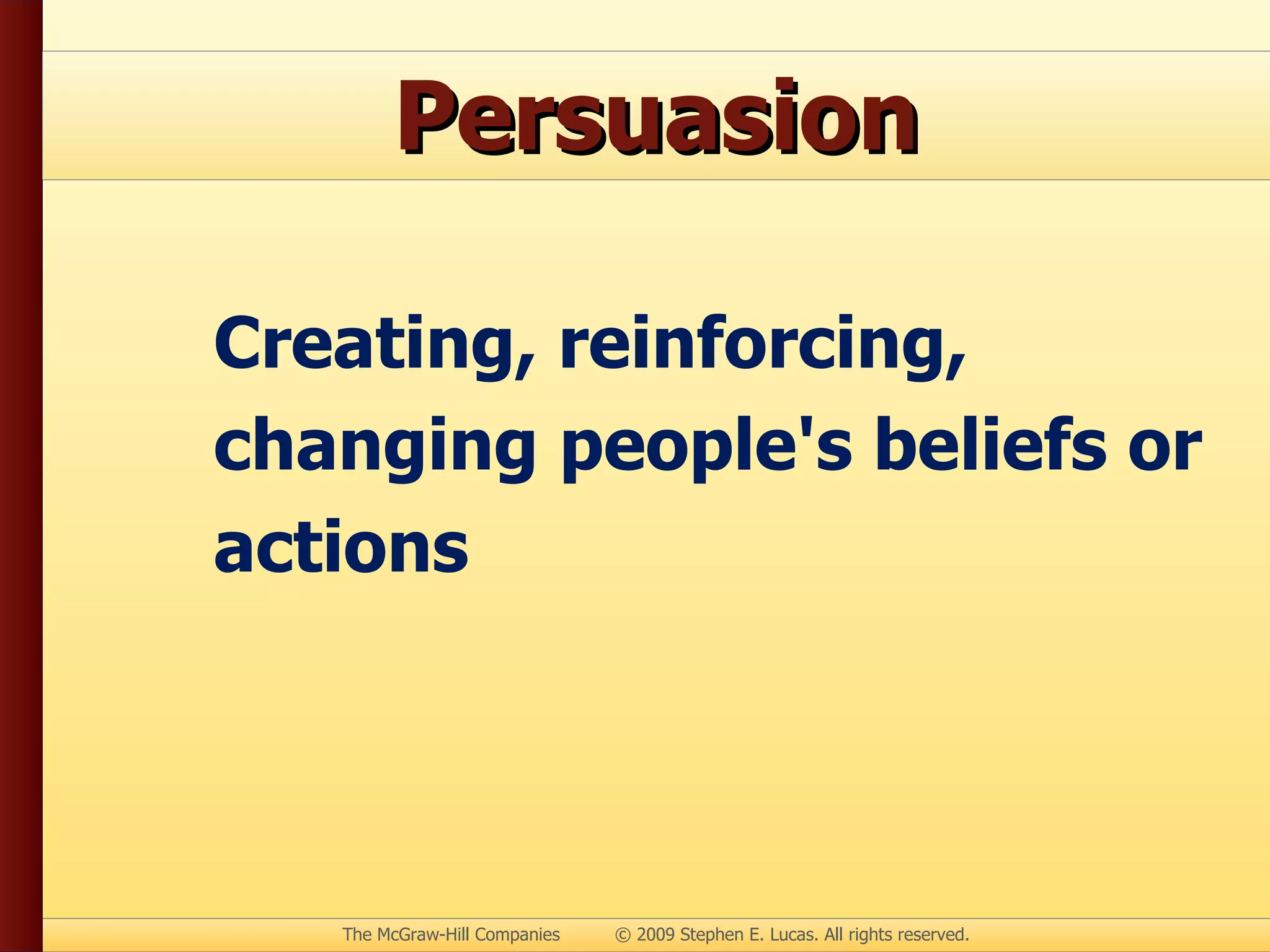 Chapter 15 - Speaking to Persuade | PPT