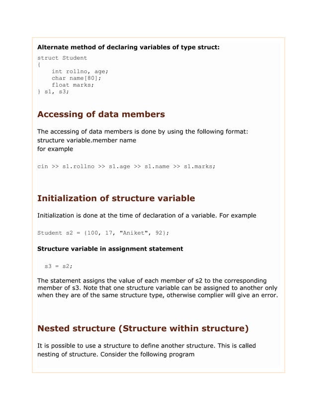 Chapter15 structure | PDF
