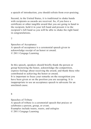 Chapter 15Ceremonial Speaking for Special OccasionsSPEAK.docx