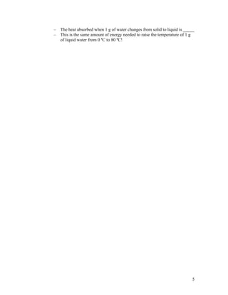 Chemistry - Chp 15 - Water and Aqueous Systems - Notes | DOC ...