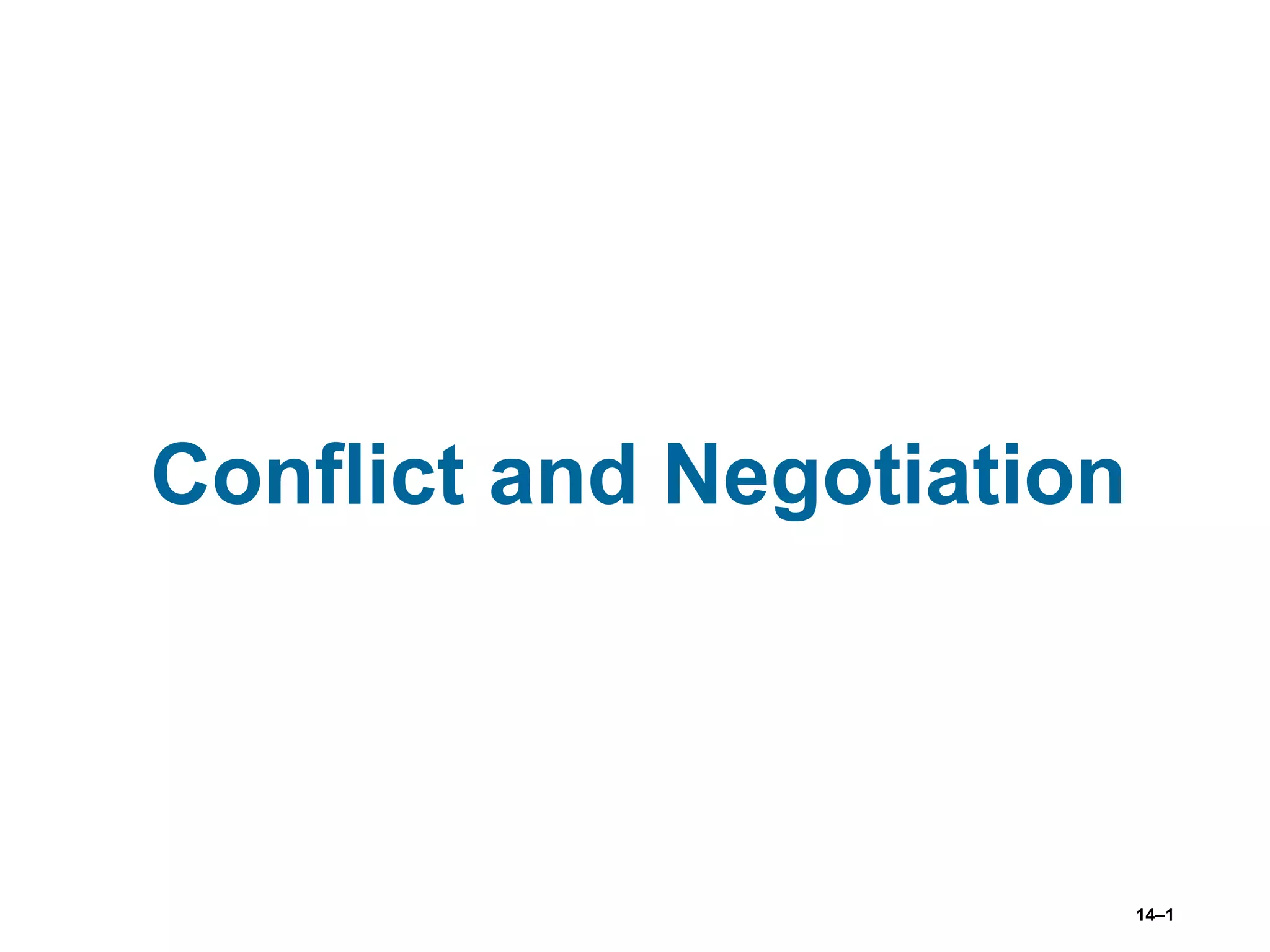 Chapter 15 conflict negotiation | PPT