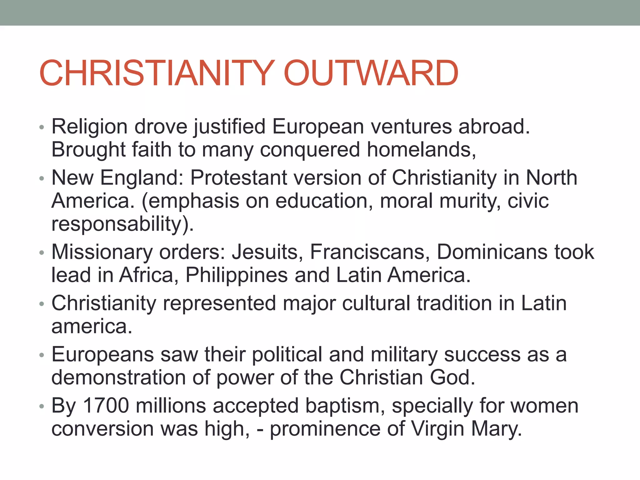 AP WORLD HISTORY: Chapter 15 cultural transformations: Religion and ...