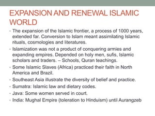 AP WORLD HISTORY: Chapter 15 cultural transformations: Religion and ...