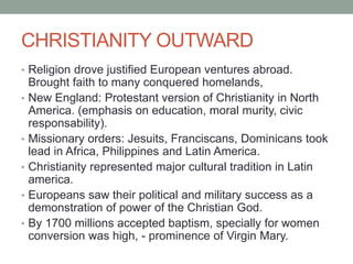 AP WORLD HISTORY: Chapter 15 cultural transformations: Religion and ...