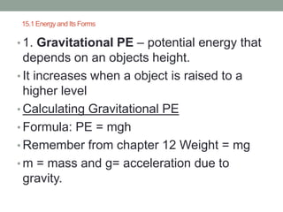 Chapter 15 energy power point | PPTX