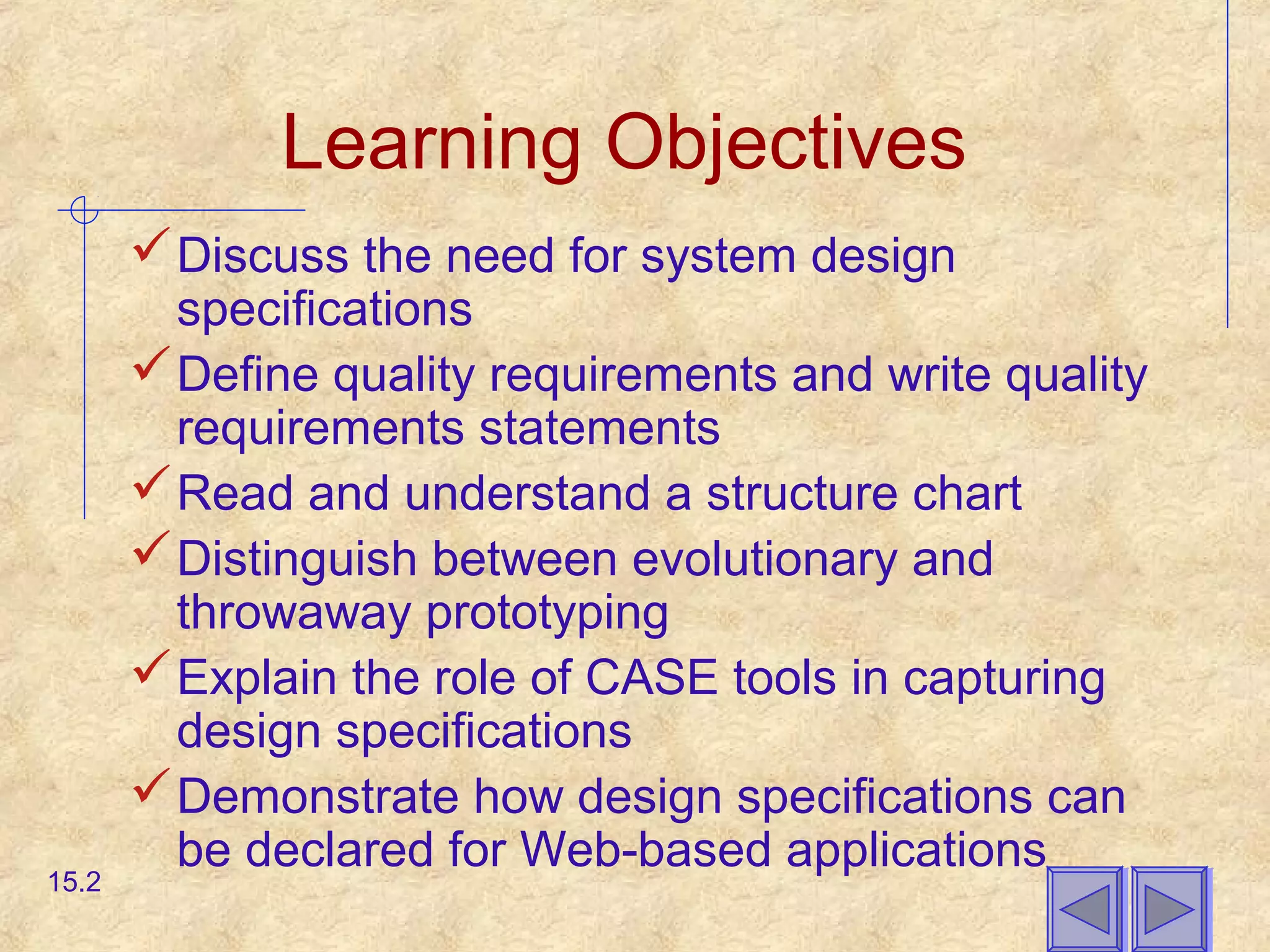 Chapter15 finalizing design specifications | PPT