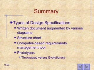 Chapter15 finalizing design specifications | PPT