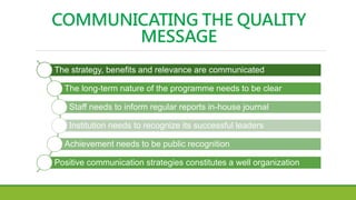 "Framework" in a Total Quality Management in Education | PPT