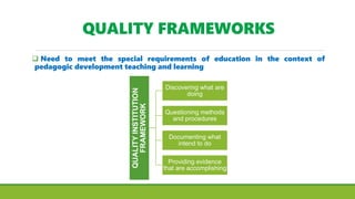 "Framework" in a Total Quality Management in Education | PPT