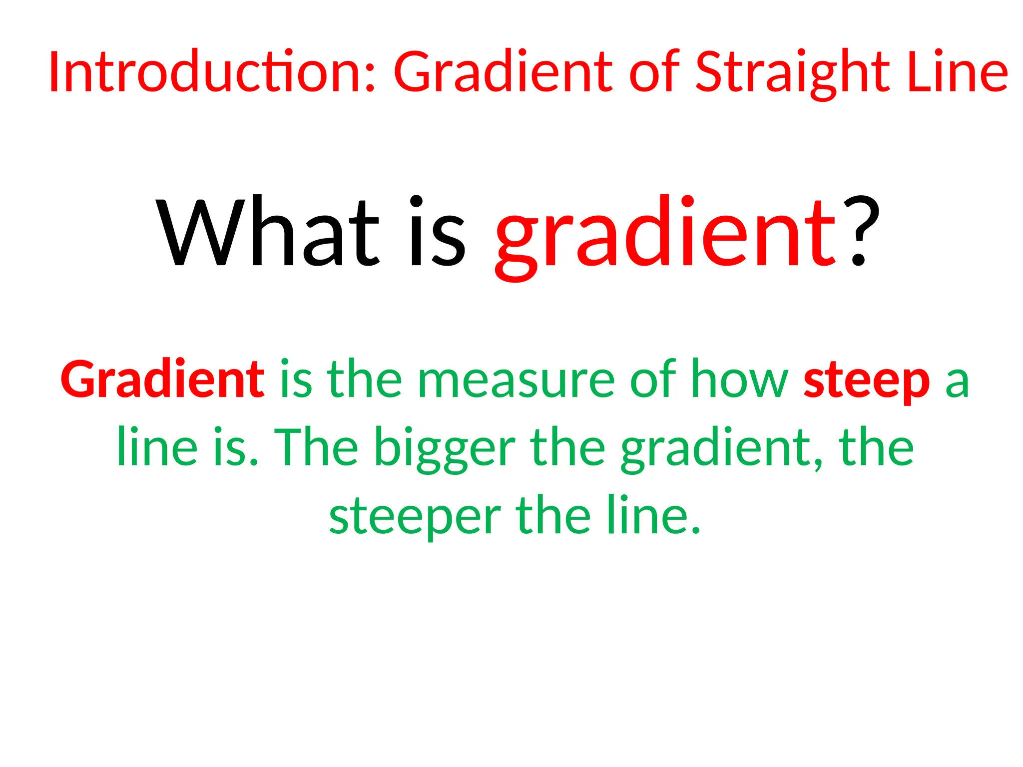 IGCSE Math Chapter 15 Gradient of two points | PPTX