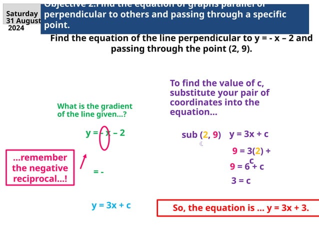IGCSE Math Chapter 15 Gradient of two points | PPTX