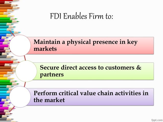 international investment and collaborative ventures (fdi) | PPTX ...