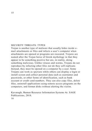 CHAPTER 15HRIS Privacy and Security1.docx | Internet | Computing