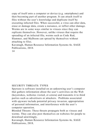 CHAPTER 15HRIS Privacy and Security1.docx | Internet | Computing