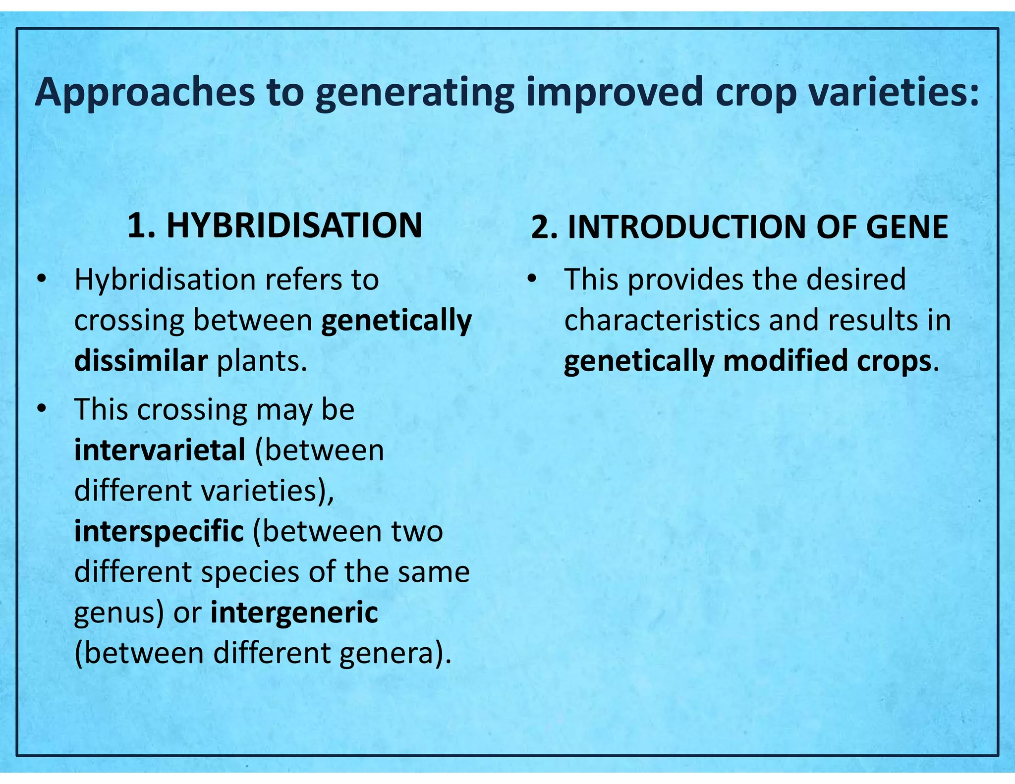 CLASS 9 Chapter 15 improvement in food resources | PDF