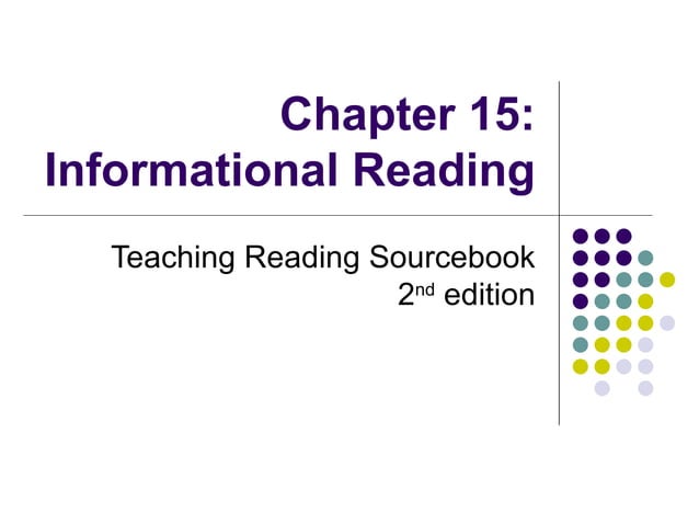 Chapter 15 Informational | PPT | Educational Assessment | Education