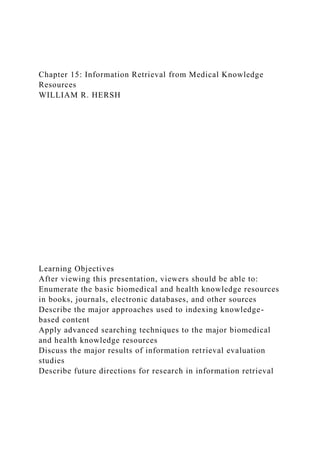 Chapter 15 Information Retrieval from Medical Knowledge Resourc.docx