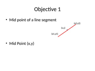 Chapter 15Length and mid point of line .pptx