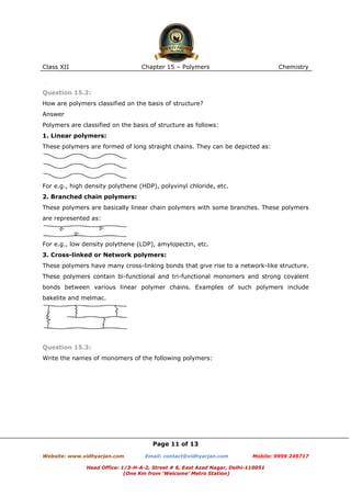 Chapter 15 polymers | PDF