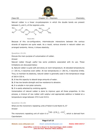 Chapter 15 polymers | PDF