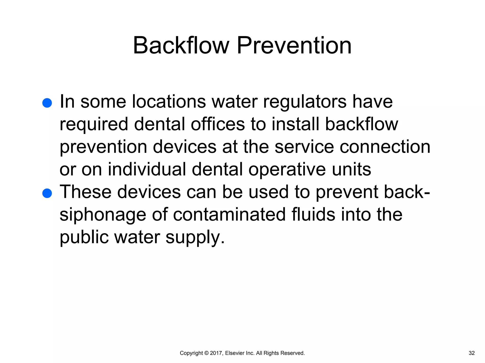 Chapter 15: Dental Unit Water Asepsis and Air Quality | PPTX
