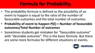 Chapter – 15 probability maths || CLASS 9 || The World Of presentation ...