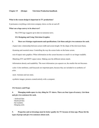 Chapter 15 Questions | PDF