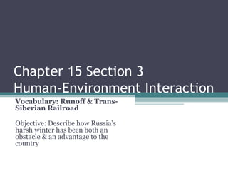 Chapter 15 russian geography | PPT