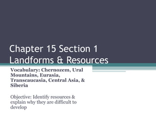 Chapter 15 russian geography | PPT