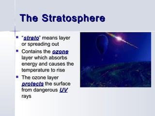 Atmospheric Layers, Air Pressure, Weather Variables | PPT