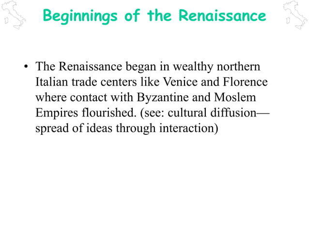The Rennaisance | PPT