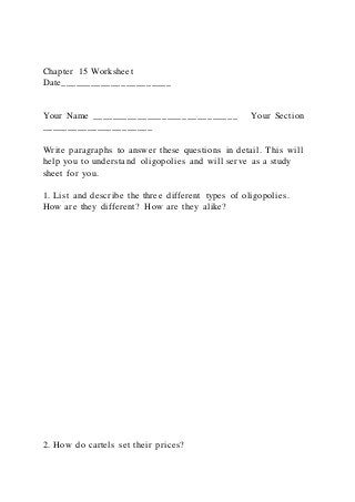 Chapter 15 Worksheet Date______________________Your | DOCX