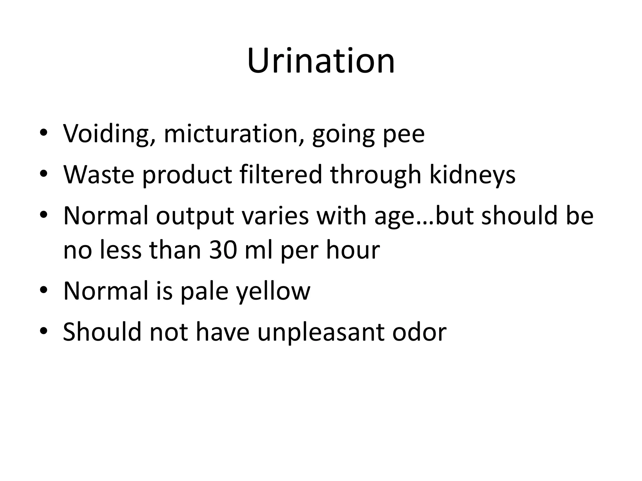 Chapter 16. Urinary Elimination | PPTX