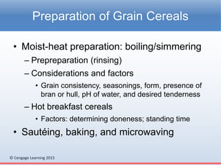 Chapter 16 - Cereal Grains and Pastas | PPTX