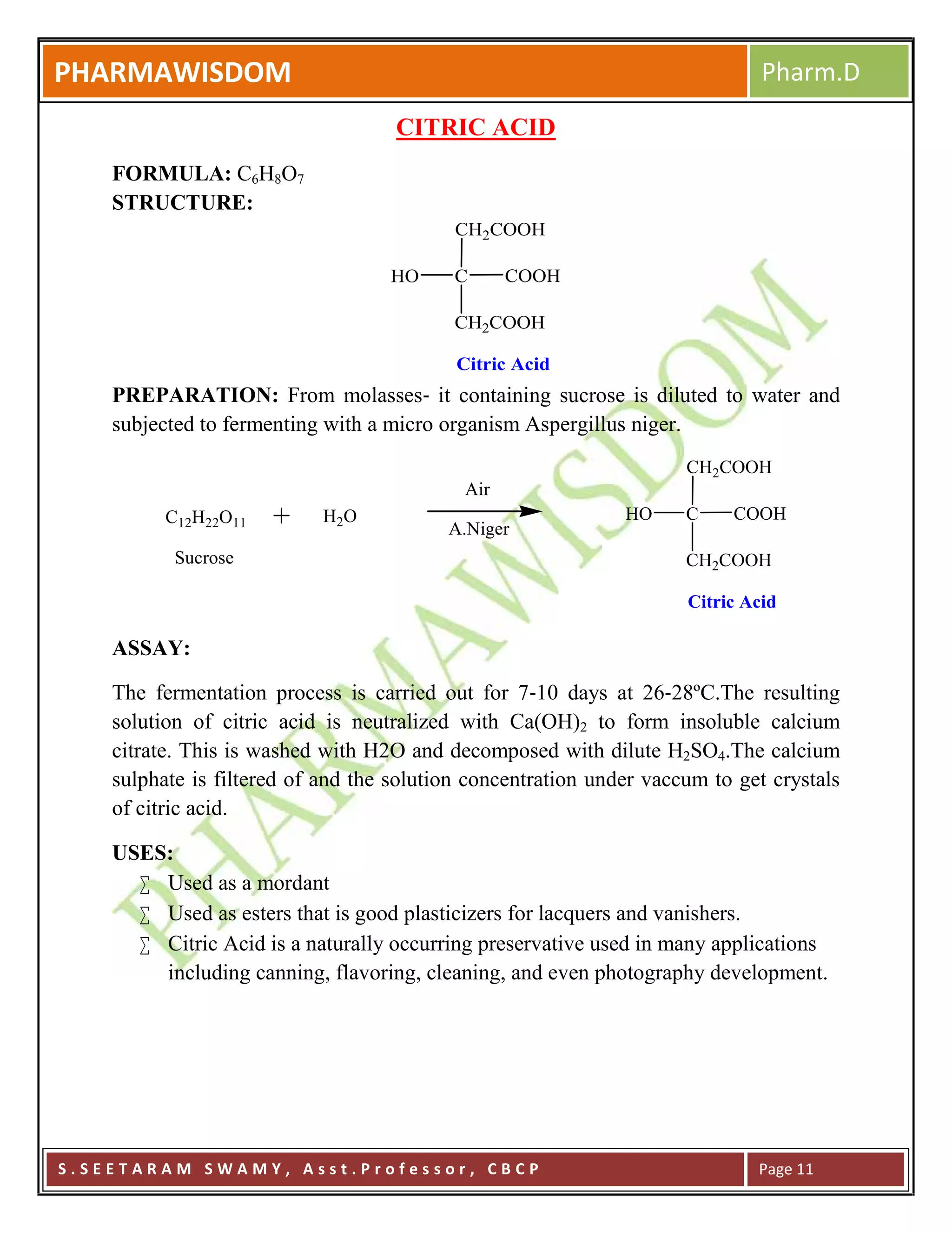 STUDY OF FOLLOWING OFFICIAL COMPOUNDS | PDF