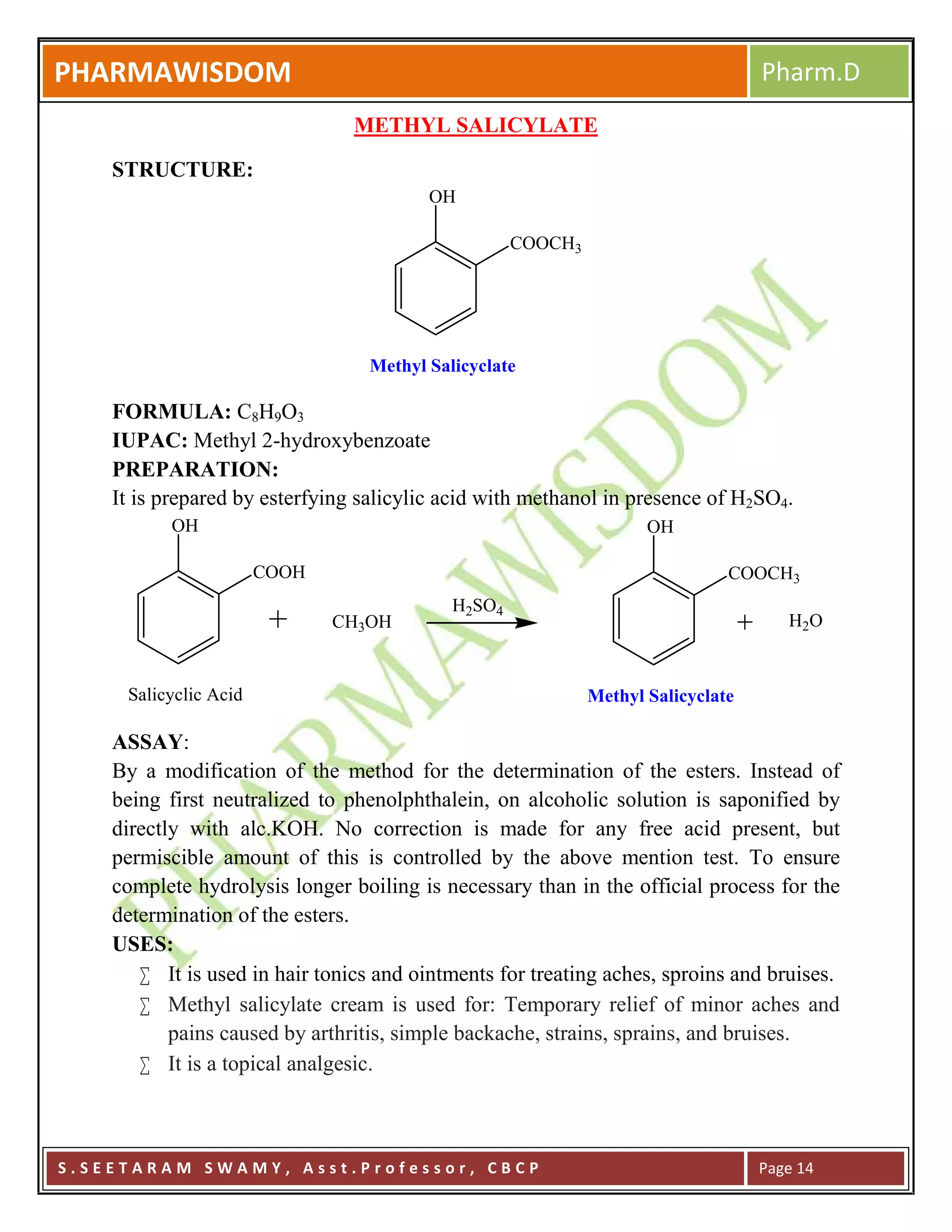 STUDY OF FOLLOWING OFFICIAL COMPOUNDS | PDF