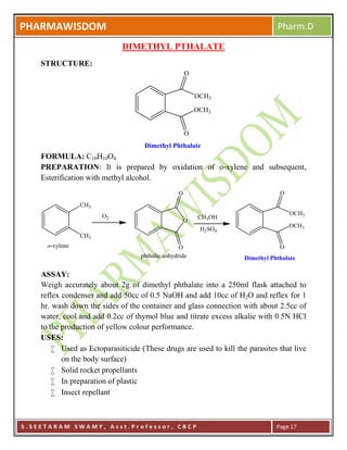 STUDY OF FOLLOWING OFFICIAL COMPOUNDS | PDF