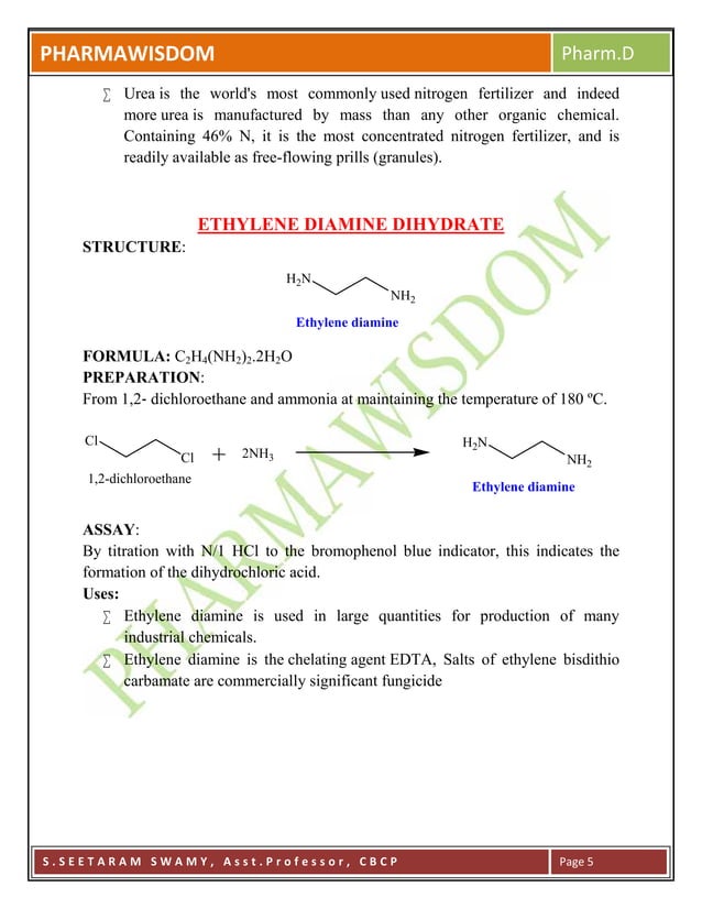 STUDY OF FOLLOWING OFFICIAL COMPOUNDS | PDF | Chemistry | Science