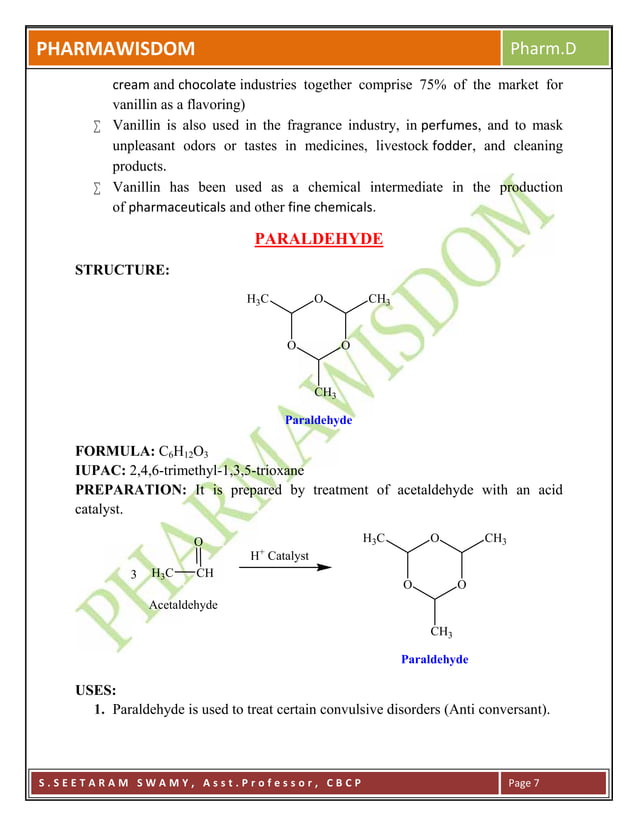 STUDY OF FOLLOWING OFFICIAL COMPOUNDS | PDF | Chemistry | Science
