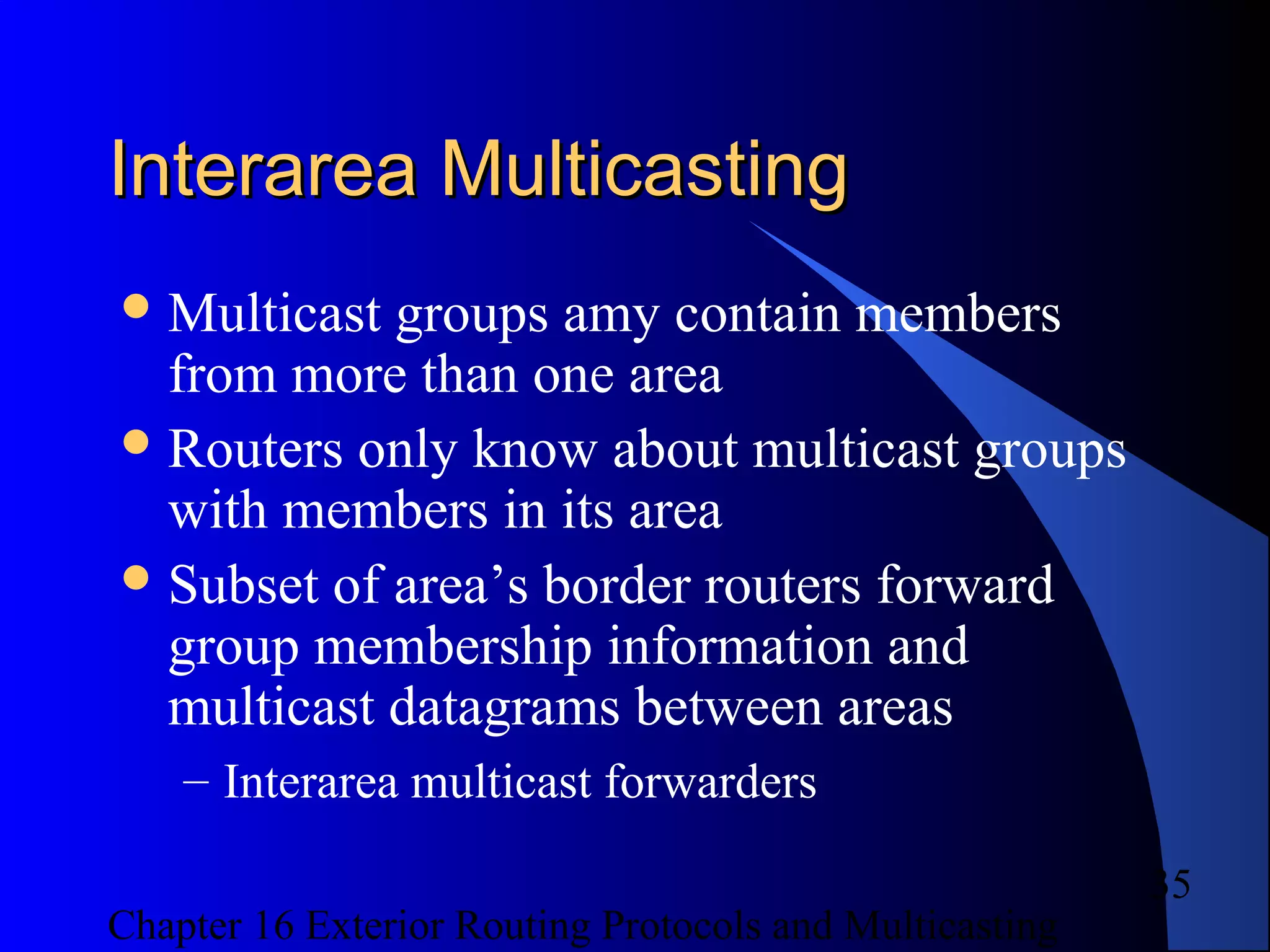 Exterior Routing Protocols And Multi casting Chapter 16 | PPT