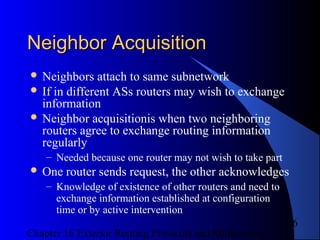 Exterior Routing Protocols And Multi casting Chapter 16 | PPT