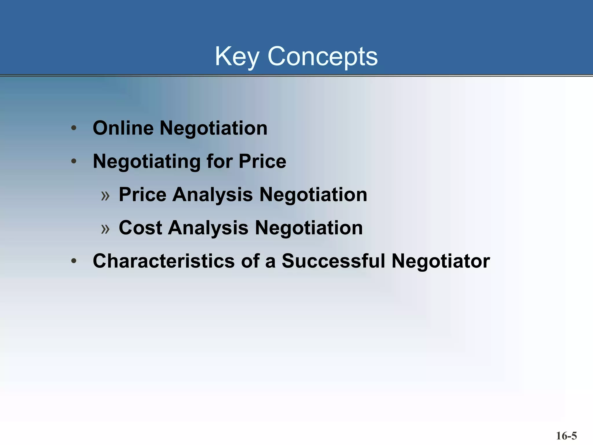 Chapter 16 Negotiation | PPTX