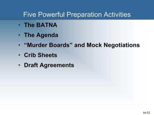 Chapter 16 Negotiation | PPTX | Business | Business and Finance