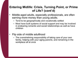 Ppt for Middle adulthood:Social And Emotional development | PPT