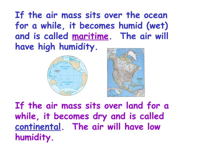 Chapter 16 2 Air Masses, Fronts And Weather Maps Andie | PPT | Weather ...