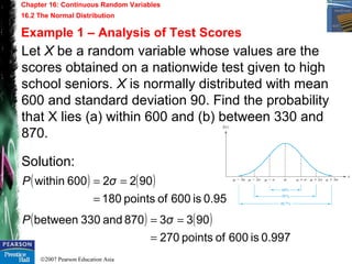 Chapter 16 - Continuous Random Variables | PPT