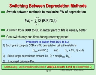 Chapter 16 depreciation methods | PPT